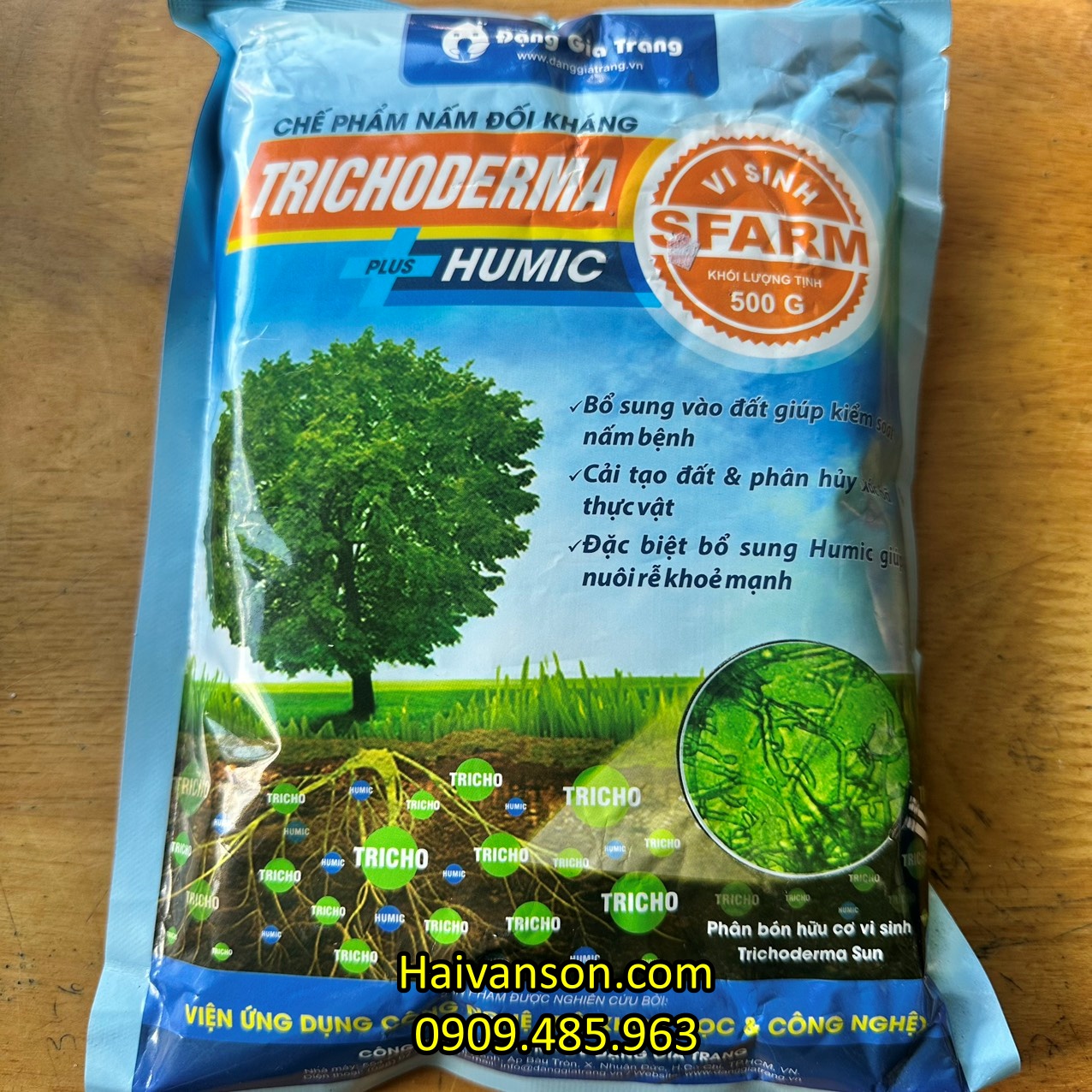 Chế phẩm sinh học nấm đối kháng Trichoderma Đặng Gia Trang 0.5kg - Cửa ...